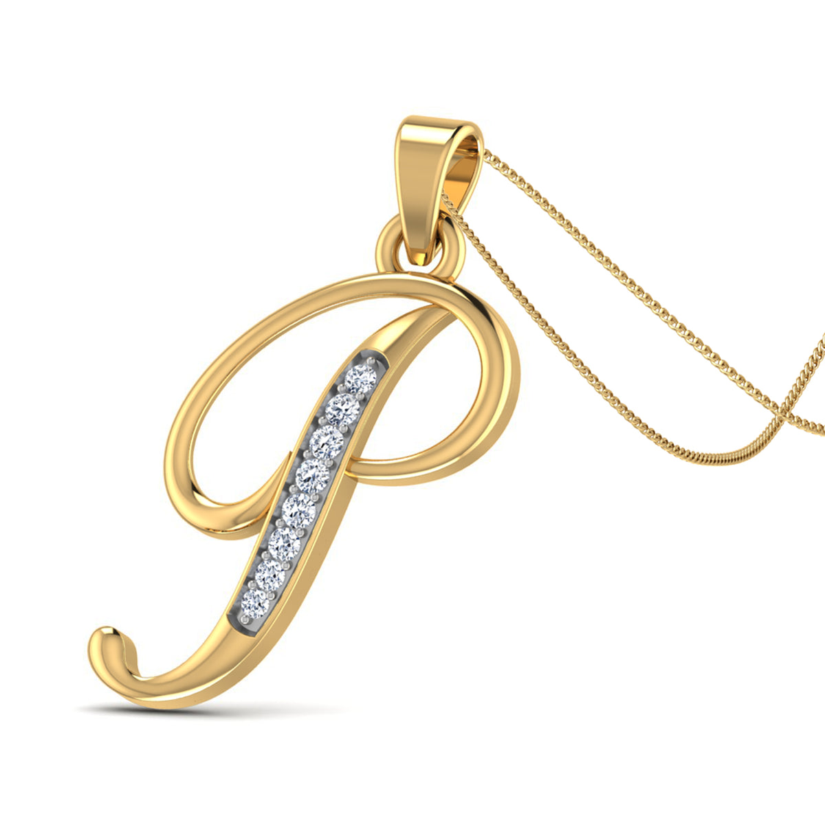Nidal Jewels | Prestige P Gold and Diamond Pendant