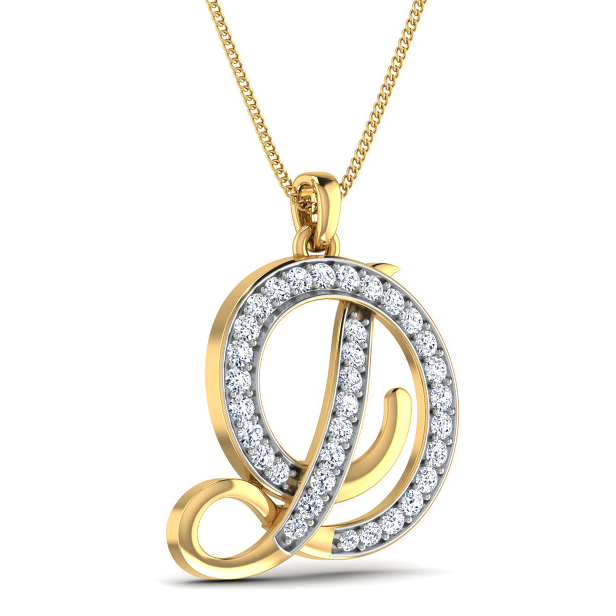 Nidal Jewels | Divine D Gold and Diamond Pendant